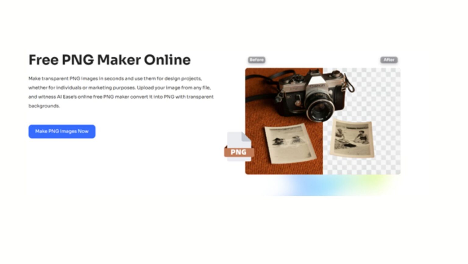 How to Make Images with Transparent PNG Background Using AI Ease PNG ...